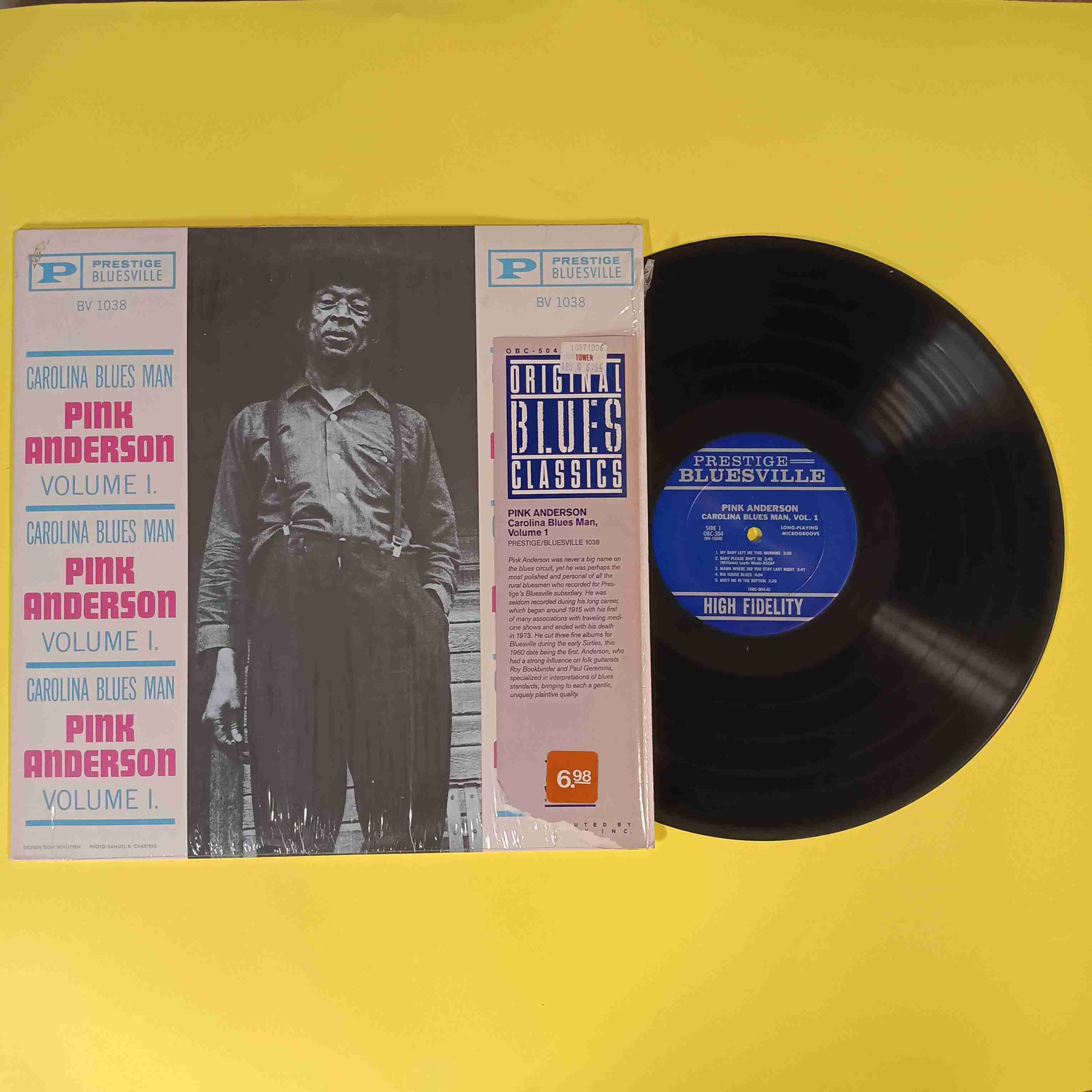 Pink Anderson - Volume 1 Carolina Blues Man / Remaster w. Shrink - 198 ...