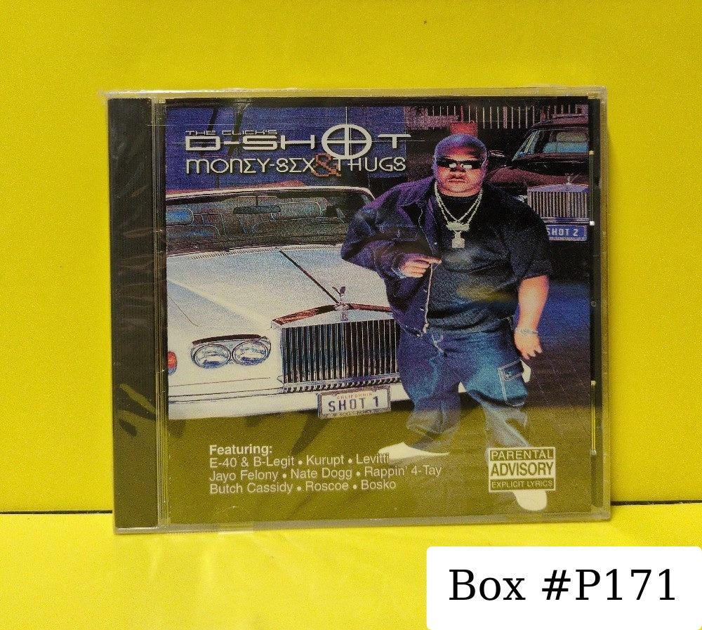 D-Shot - Money, Sex & Thugs - 2001 - New - Sealed - CDs – Vinyl Bay 777